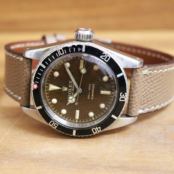 FS: Rolex Submariner 6538 BIG Crown - Tropical only Swiss Dial ...