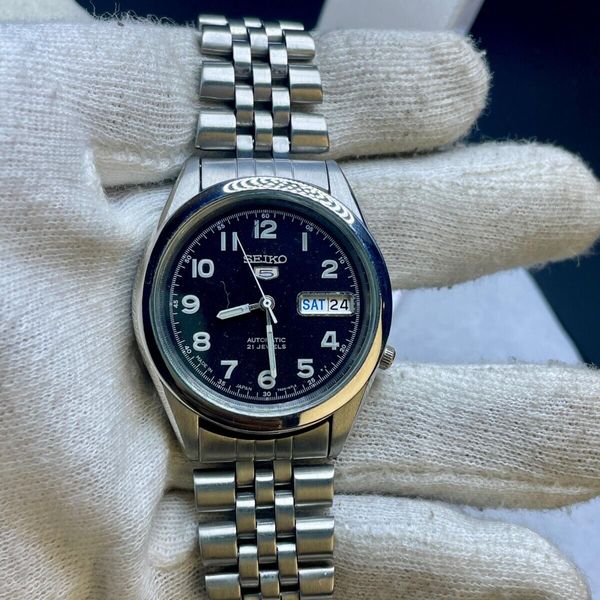 Vintage seiko 5 Automatic Mens Watch Number Dial 7s26 Day/Date ...