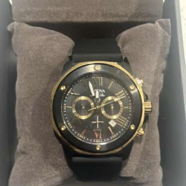 Bulova MarineStar Black Chronograph Dial Watch for Men - 98B278 ...