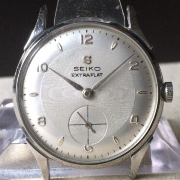 Vintage SEIKO Hand-Winding Watch/ EXTRA FLAT Cal.10B 15J 1950s ...