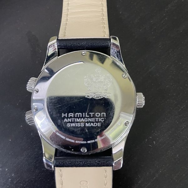 HAMILTON GMT Automatic Khaki Navy UTC H775050 Mens Watch | WatchCharts ...