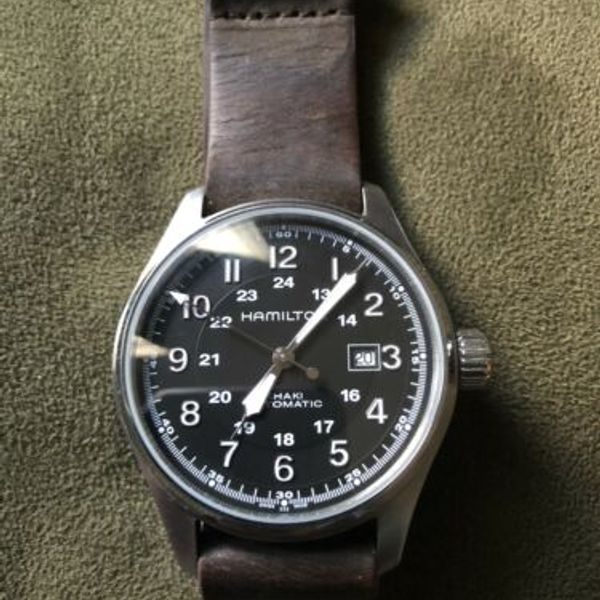 hamilton khaki field officer 44mm Automatic | WatchCharts Marketplace