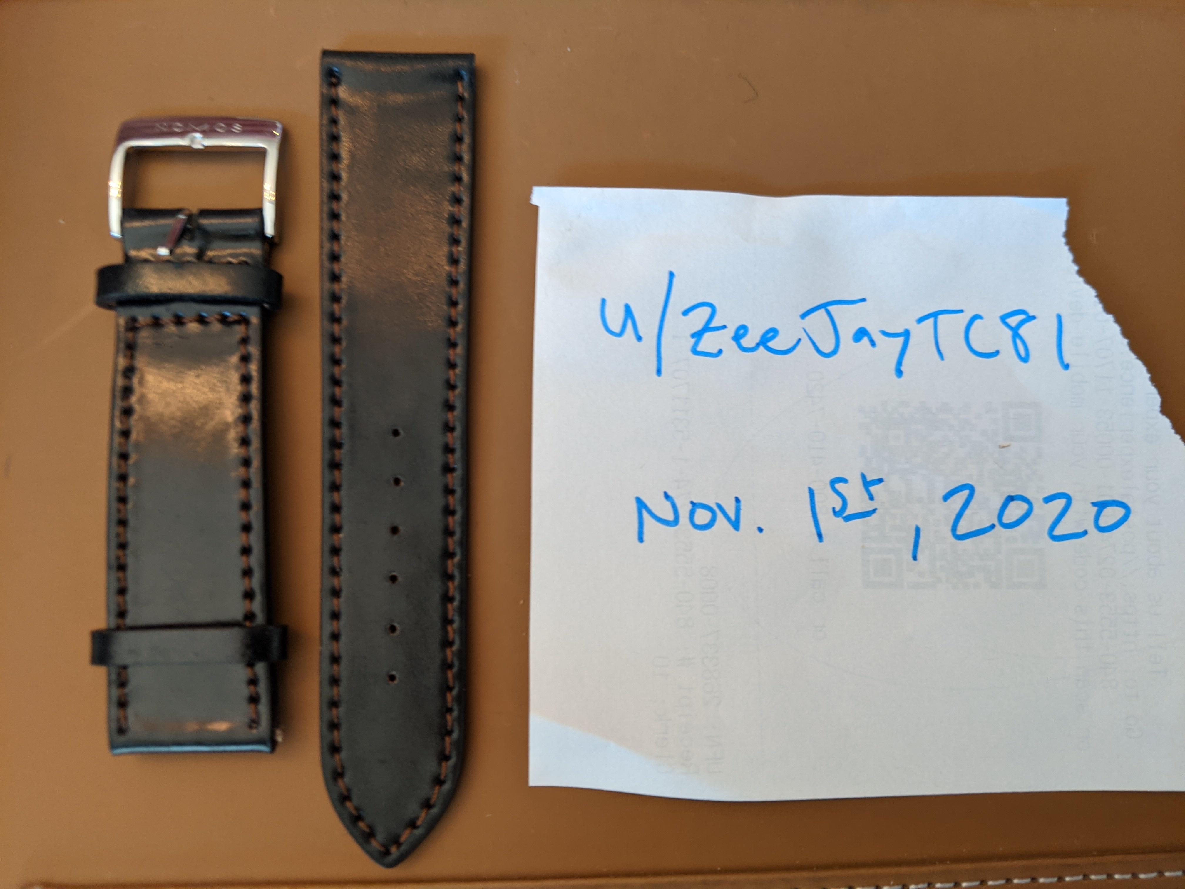 [WTS] Nomos shell cordovan strap (like new) | WatchCharts Marketplace