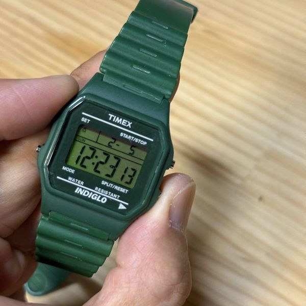 TIMEX Digital Watch Green | WatchCharts Marketplace