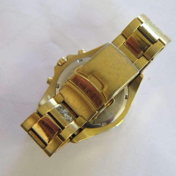 Gent's BULOVA 97A139 Classic Chronograph Gold Tone Quartz Wristwatch ...
