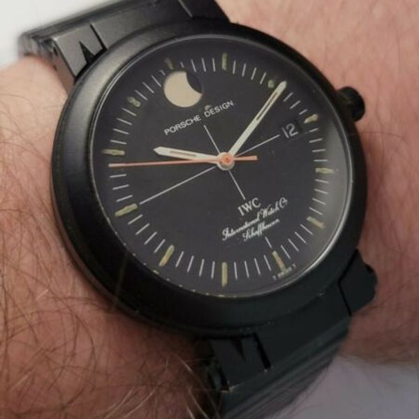 Vintage IWC compass Moon Phase automatic Watch 3561 with Box | WatchCharts