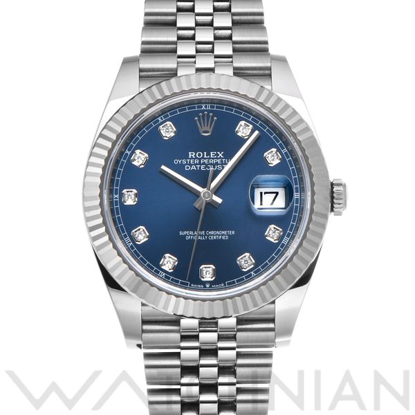[Used] Rolex ROLEX Datejust 41 126334G Random Serial Bright Blue ...