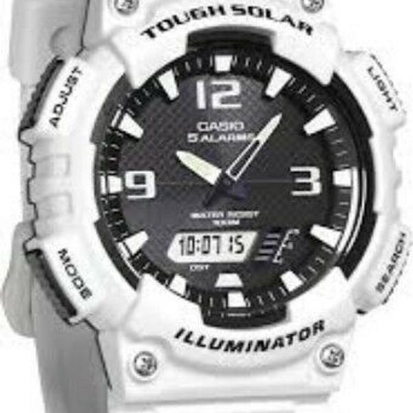 Casio Tough Solar Men's Illuminator Watch, Ani/Digi, 100m W/R, Chrono ...