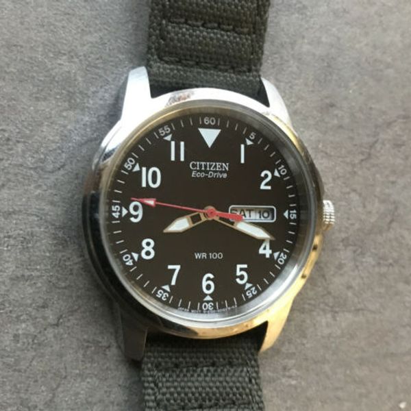 CITIZEN ECO DRIVE E101-S006597 MILITARY FIELD WATCH TYPE BH ...