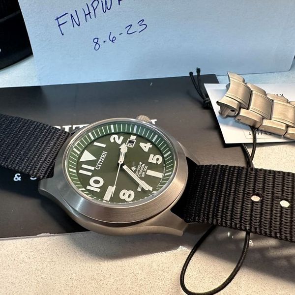 Citizen BN0116-51X Green "Ray Mears" Promaster Tough. | WatchCharts ...