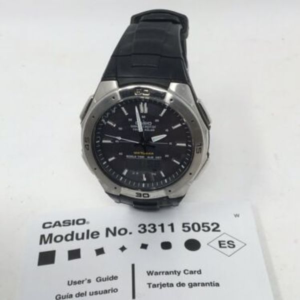 Casio Wave Ceptor Tough Solar Watch WVA-470 Module 5052 World Time ...