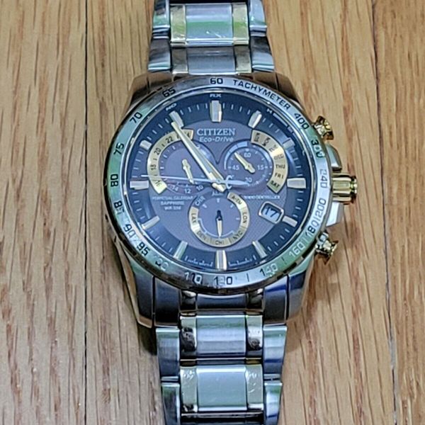 Citizen Atomic Eco-Drive E650-S075157 Sapphire Crystal Two-Tone ...