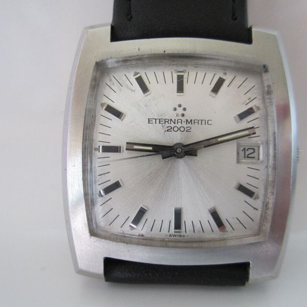 "Eterna-Matic, 2002, Automatic, Date, Stainless Steel, Band New ...