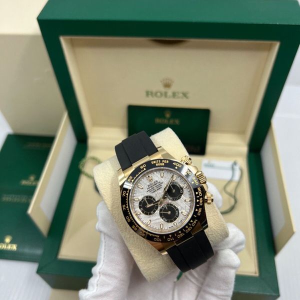 FS: New 2023 White Tag Rolex Daytona Yellow Gold Meteorite Dial ...