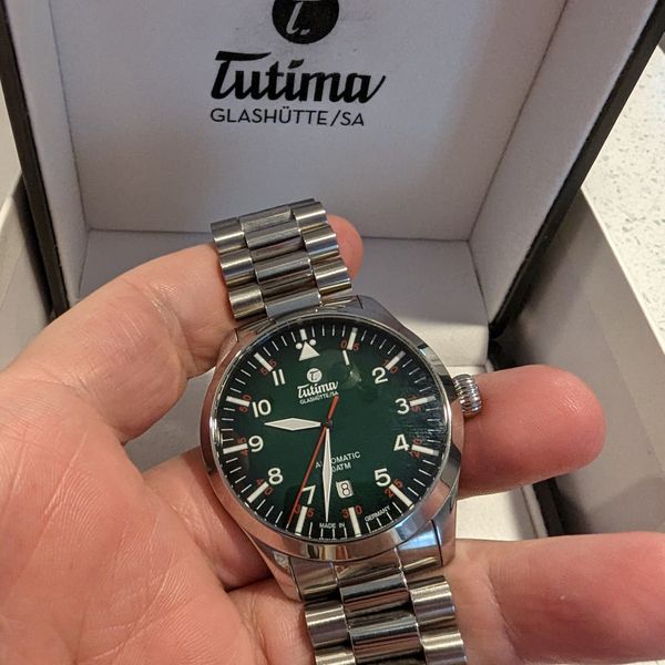[$1,475 USD] FS: TUTIMA GLASHUTTE GRAND FLIEGER AUTOMATIC GREEN DIAL ...