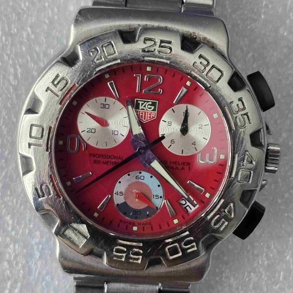TAG HEUER Formula 1 F1 Steel Chronograph. Ref: CAC1112. Cal: ETA G10 ...