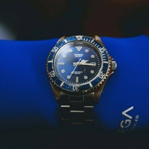 VINTAGE CASIO Mens MTD-1010 'blue' CASIO SUB | WatchCharts Marketplace