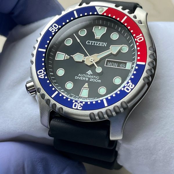 SOLD!! Citizen Promaster NY0086-16L Automatic Pepsi Diver, Full Kit ...