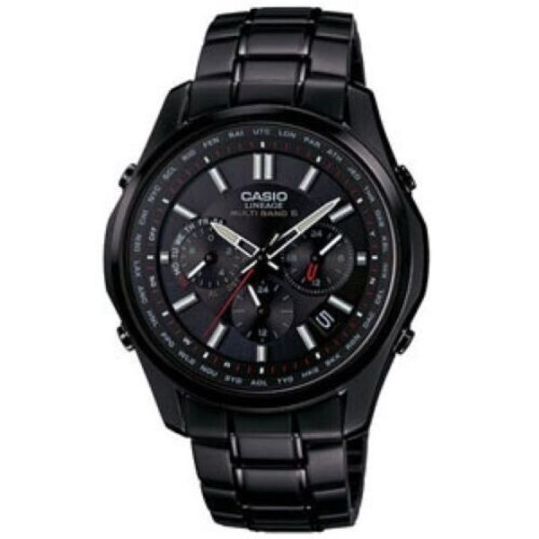Casio LINEAGE LIW-M610DB-1AJF Solar Radio Men Watch Black Stainless ...