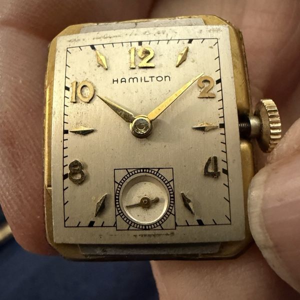 Hamilton Brent 1930s Tank Watch â 14K Gold Filled â 19J Cal. 982 â S&W ...
