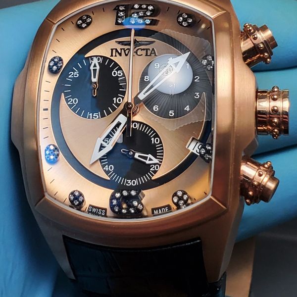 Invicta Lupah Men's 46.8mm Swiss Chronograph Wrist watch w Diamond ...