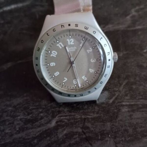 SWATCH IRONY STAINLESS STEEL WATCH Running Fresh Battery Sept. 2024 ...