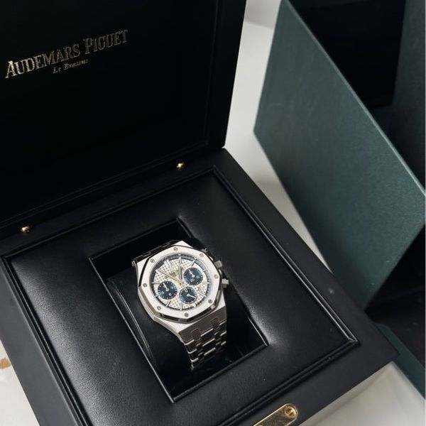 MINT 2021 Audemars Piguet Royal Oak Chronograph | 26315ST | 38mm Blue ...
