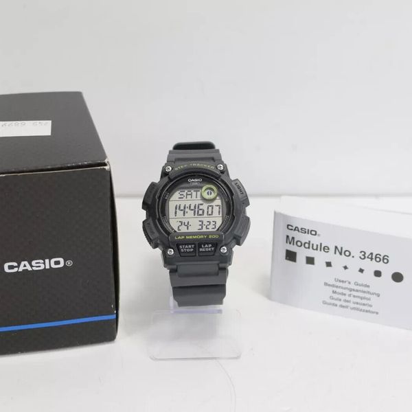 Casio WS-2100 Running Watch Step Tracker Pedometer Digital Waterproof Green | WatchCharts ...