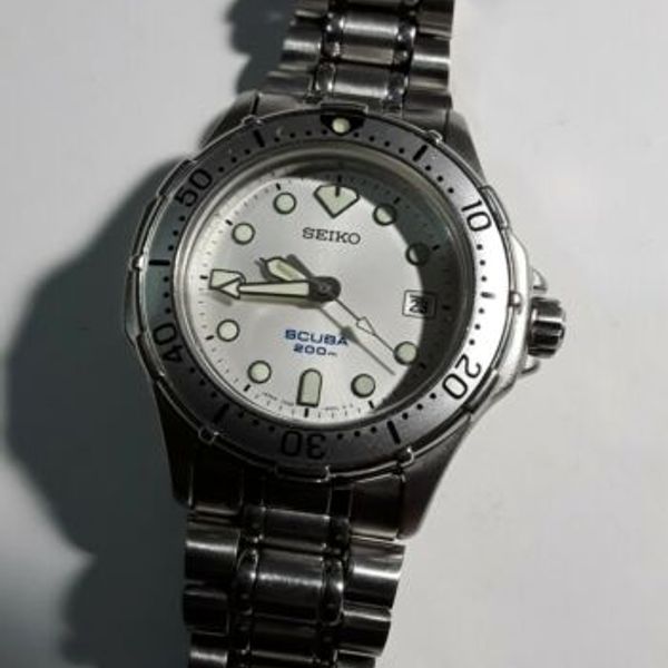 Seiko Scuba 200m 7N35 6000 Japan Quartz All steel All original. | WatchCharts Marketplace