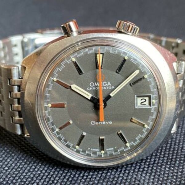 Omega Chronostop Driver Date, Serviced, Technical Guide, Geneve 146.010 ...