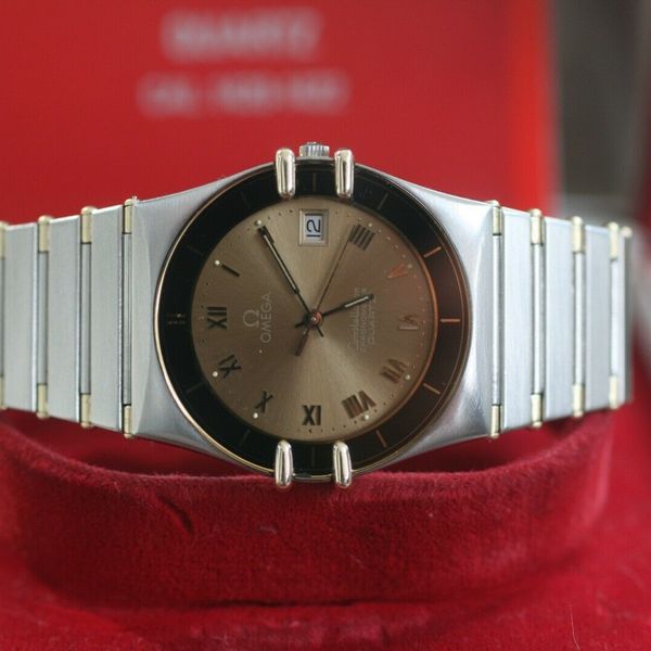 Omega Constellation Gold Dial in Mint Condition Box Set & Instructions ...