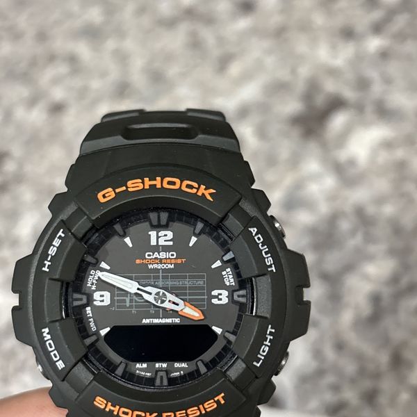 Casio G-Shock Watch 2327 G-100 Dual Time Analog And Digital *new ...
