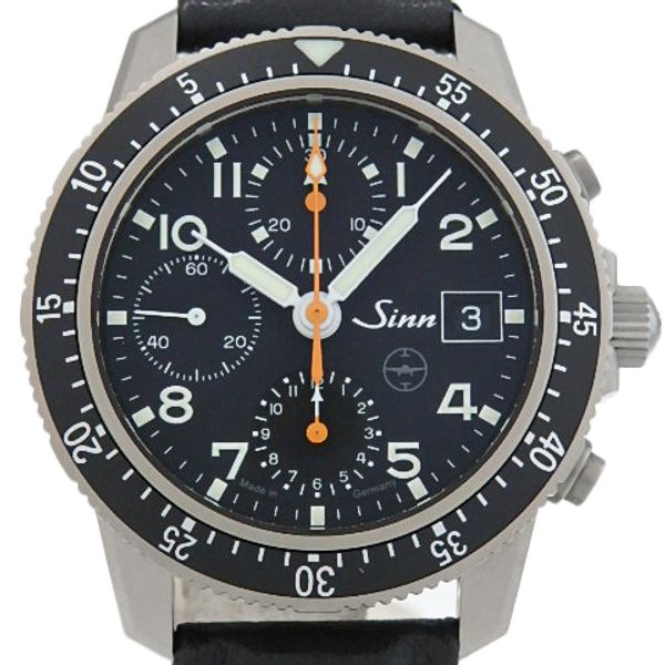 Sinn Sinn Pilot Chronograph 103 UTC Ti Men's Automatic Back Scale Black ...