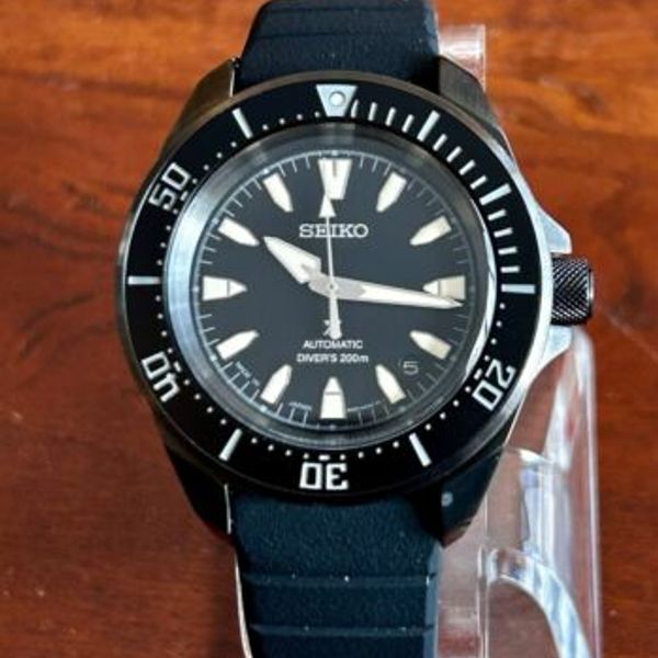 Seiko Prospex JDM SBDY133 SAMURAI Total Black Automatic Diver Men Watch With Box | WatchCharts ...