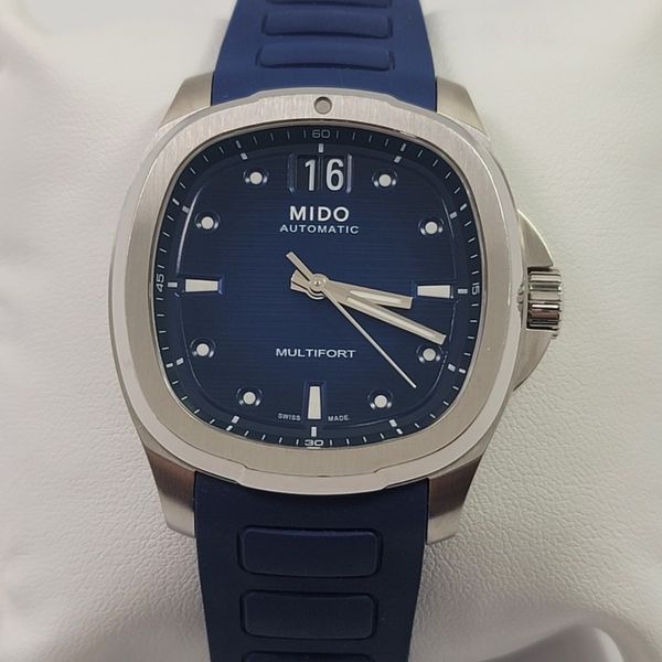 Mido Multifort TV Big Date SWISS Automatic Blue Dial Men's Watch ...