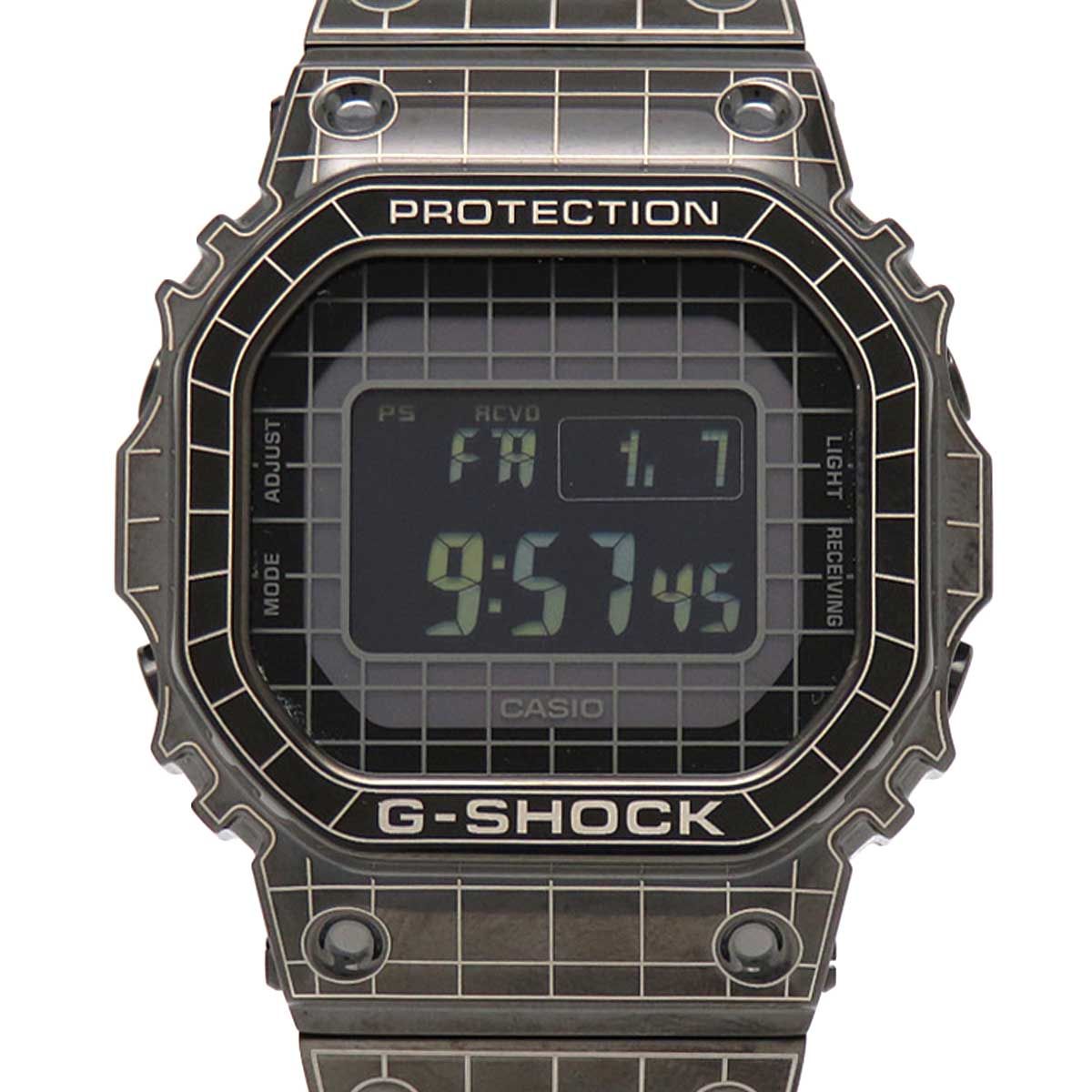 Casio G-SHOCK Full Metal Square Grid Tunnel Men's GMW-B5000CS-1JR Solar ...