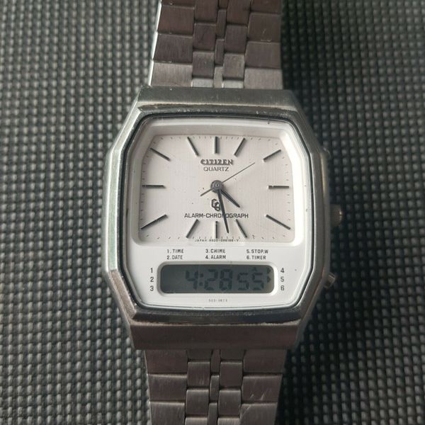 Vintage Citizen Ana Digi Dual Time 41-8196 Japan Digital Watch ...