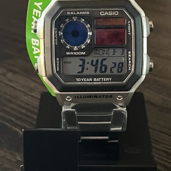Mens New Casio World Time AE-1200WH Modded | WatchCharts Marketplace