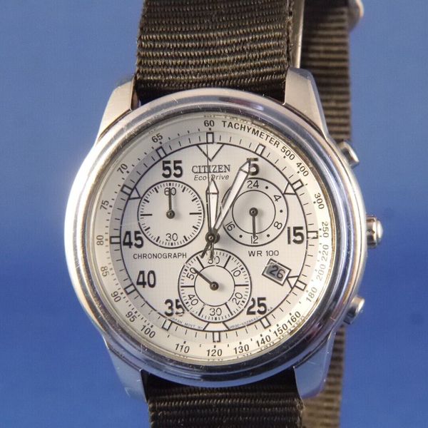 Citizen Eco Drive Military Style Chronograph watch H500-S015600 ...