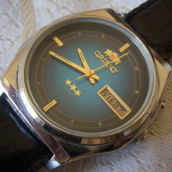 VINTAGE ORIENT 3 STAR CRYSTAL AUTOMATICO 21 Jewels CALIBRO 46943. BELLISSIMO ! | WatchCharts ...