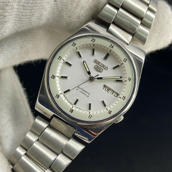 Vintage Seiko 5 Automatic Cal.7S26A Day-Date 21 Jewels Men's Railway Time Watch | WatchCharts ...