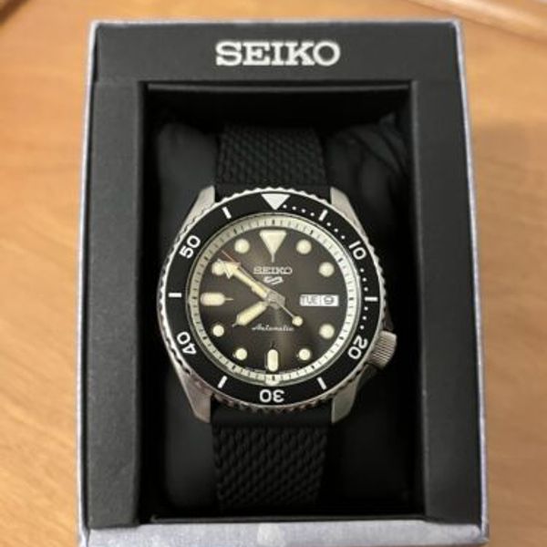Seiko 5 Sports Men's Black Automatic Watch - SRPD95 - Used w/ Box and ...