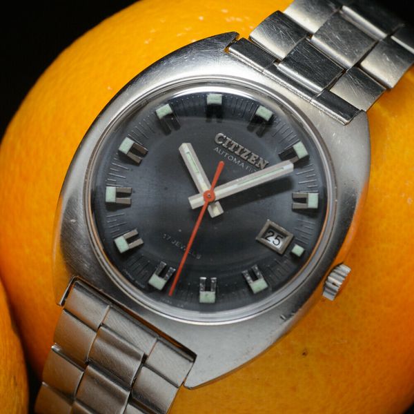 Vintage (Oct 1972) Citizen 62-8557 automatic watch, 17 jewels, 1970s ...