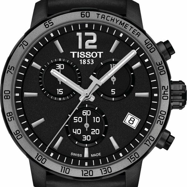 Tissot Quickster Chronograph PVD (T095.417.36.057.02) Market Price ...