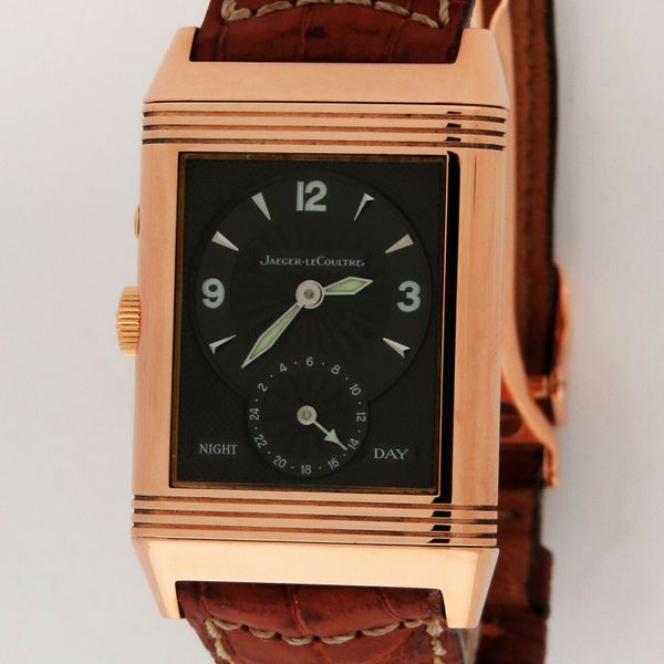 Jaeger LeCoultre 18K Rose Gold Reverso Duo Night/Day Q2712470 270.2.54 ...