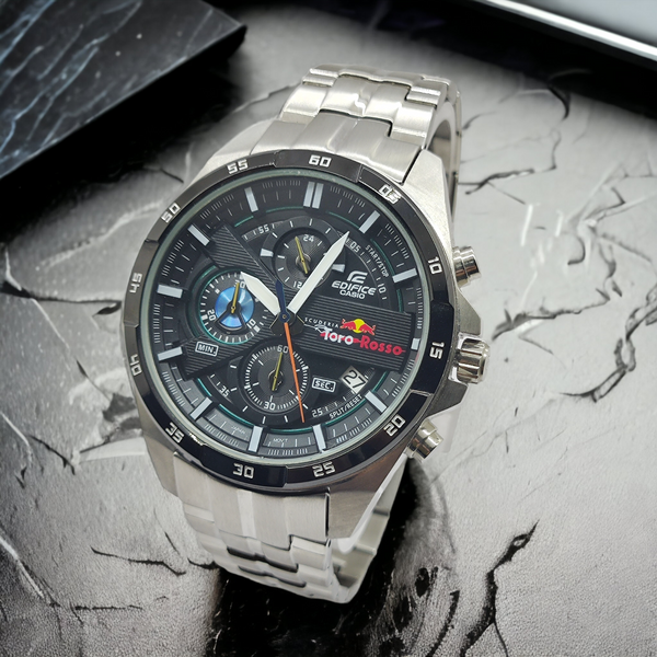 Casio Edifice Scuderia Toro Rosso Chronograph Black Dial Watch EFR ...