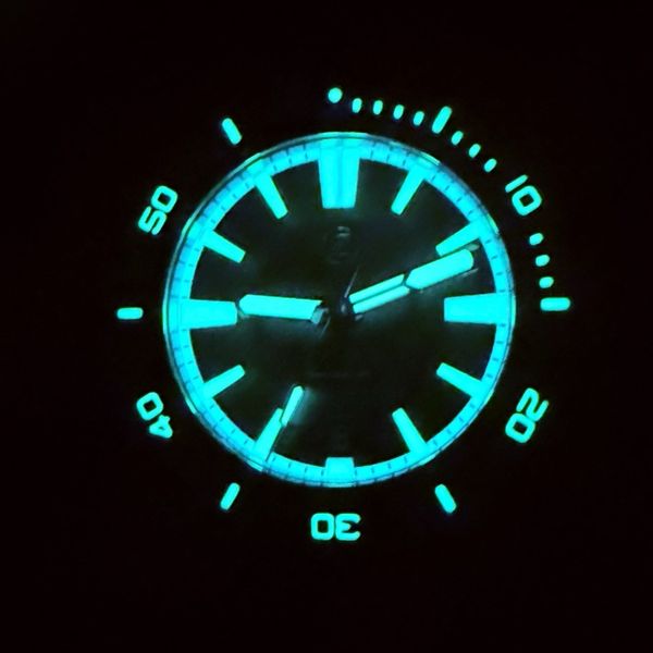 Zelos SWORDFISH 40MM TITANIUM AUTO DIVE WATCH-EMERALD GREEN DIALâ ¼ï ...