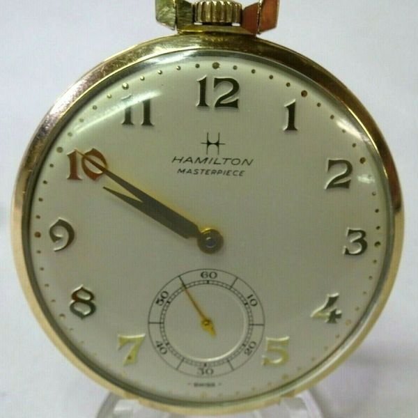 Hamilton Masterpiece 870 Swiss Pocket Watch Gold 10k Plated ...