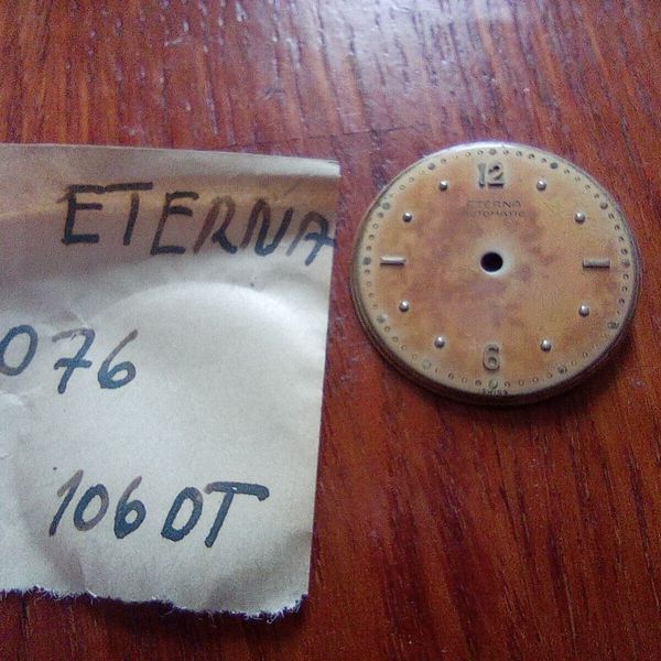New old stock 1940's Eterna bumper automatic Dial with Crystal ...