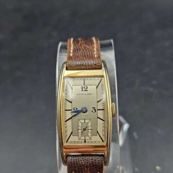 Vintage Hamilton 980 Curvex Clark 17 Jewel 14K Gold Filled Men Watch ...